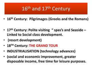 The History of Tourism | PPTX