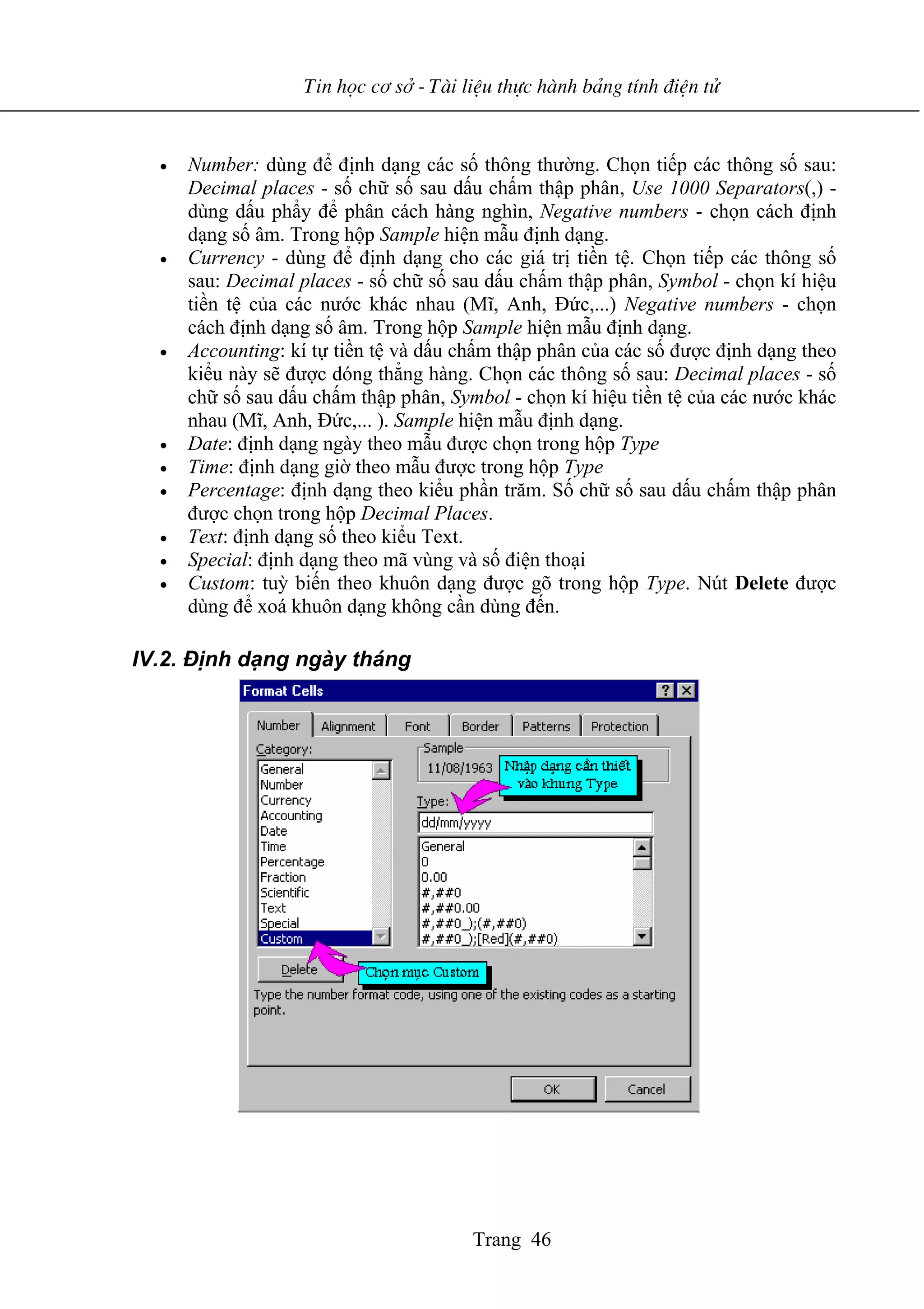 Thcs Phan Bang Tinh Dien Tu Excel 2003 | PDF