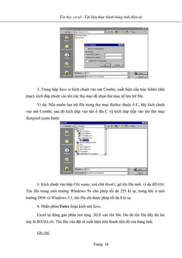 Thcs Phan Bang Tinh Dien Tu Excel 2003 | PDF