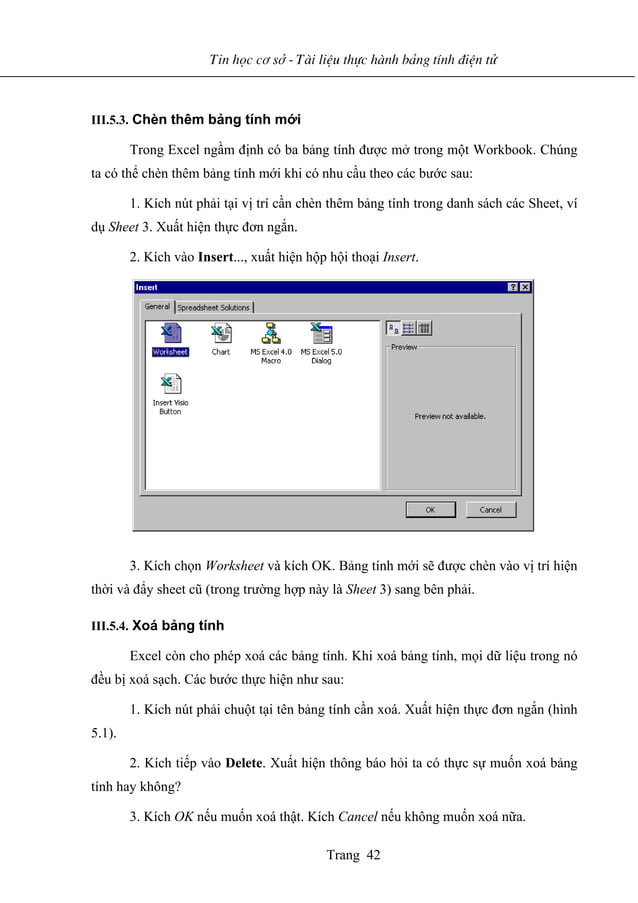 Thcs Phan Bang Tinh Dien Tu Excel 2003 | PDF
