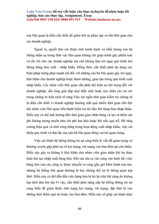 THỰC TRẠNG DỊCH VỤ GIAO NHẬN HÀNG HÓA XUẤT KHẨU BẰNG ĐƯỜNG BIỂN CỦA CÔNG TY TNHH XUẤT NHẬP KHẨU ...