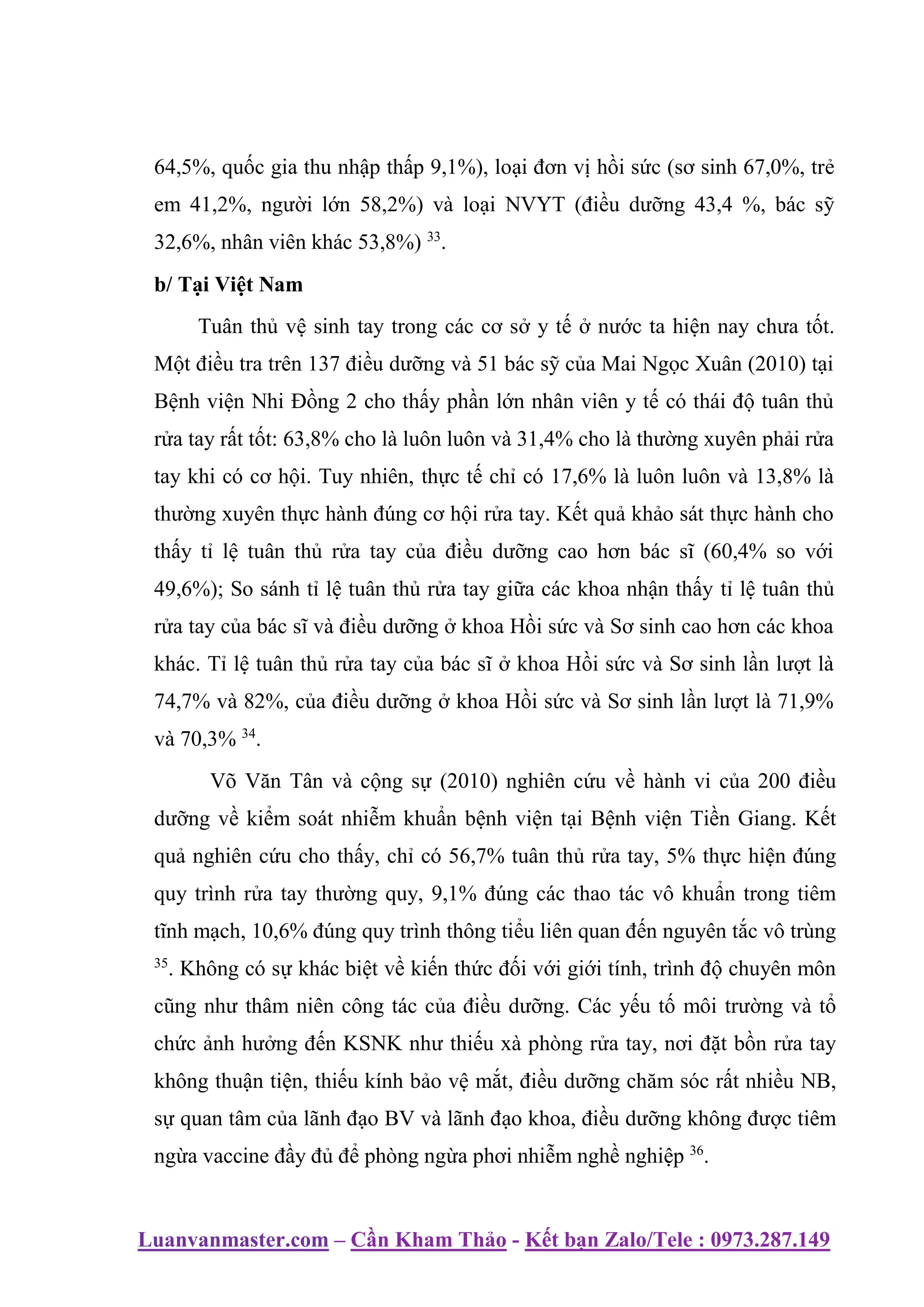 Thực trạng tuân thủ một số quy trình kiểm soát nhiễm khuẩn bệnh viện tại Bệnh viện Thanh Nhàn.docx