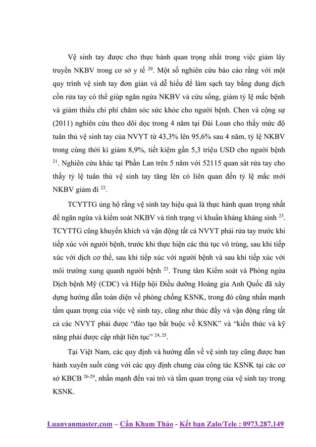 Thực trạng tuân thủ một số quy trình kiểm soát nhiễm khuẩn bệnh viện tại Bệnh viện Thanh Nhàn.docx
