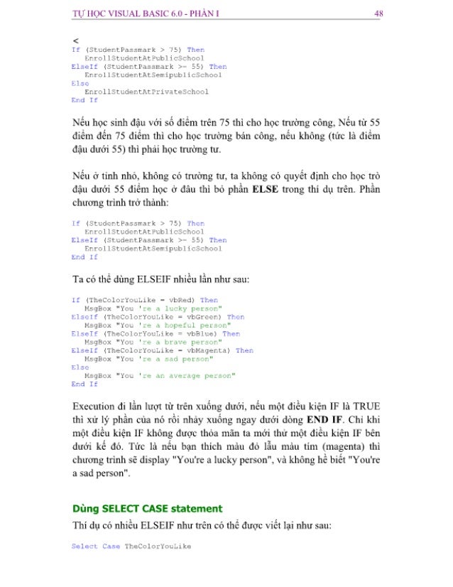 Tự học visual basic 6.0 | PDF