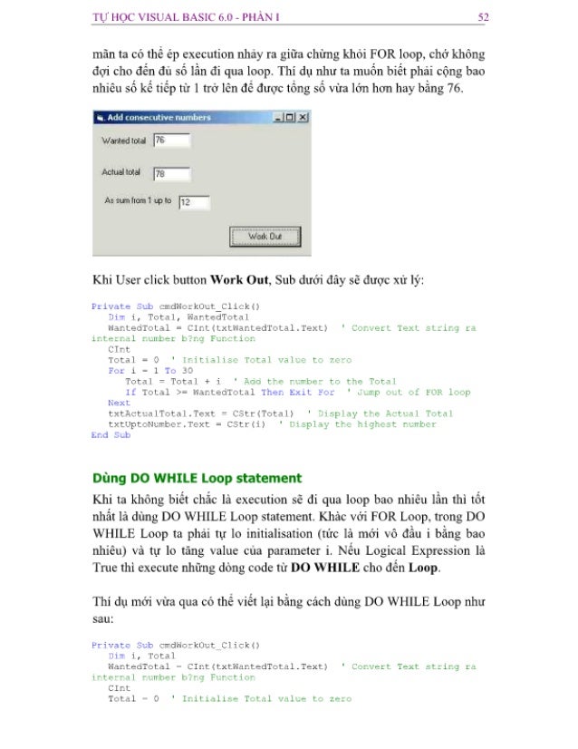 Tự học visual basic 6.0 | PDF