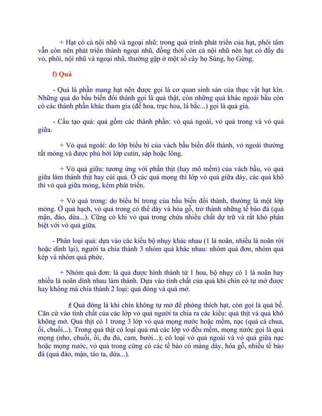 Thực vật học | DOC