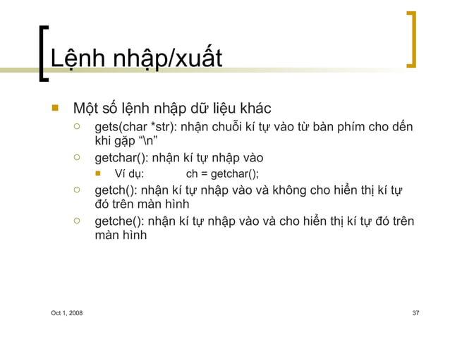 Thdc3 Lap Trinh C | PPT