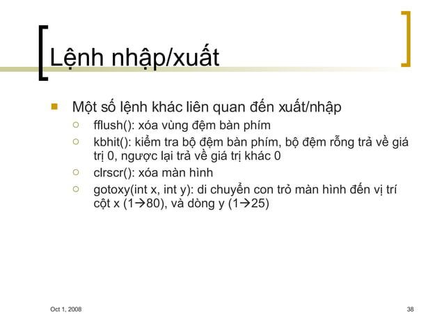 Thdc3 Lap Trinh C | PPT