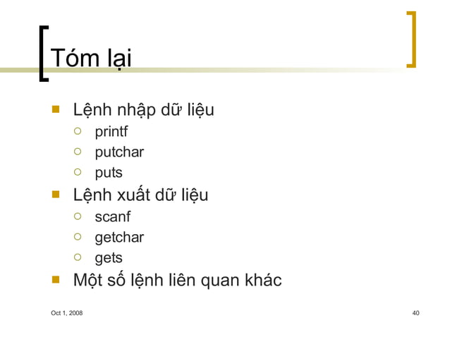 Thdc3 Lap Trinh C | PPT