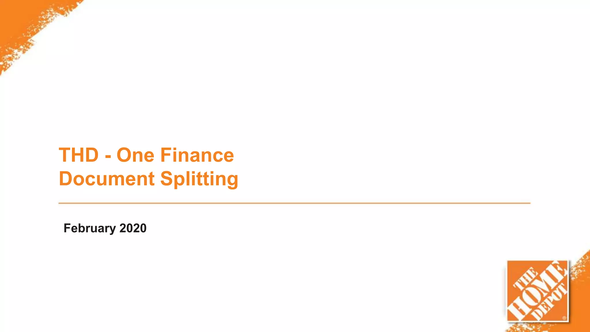 THD_Document Splitting Configuration.pptx