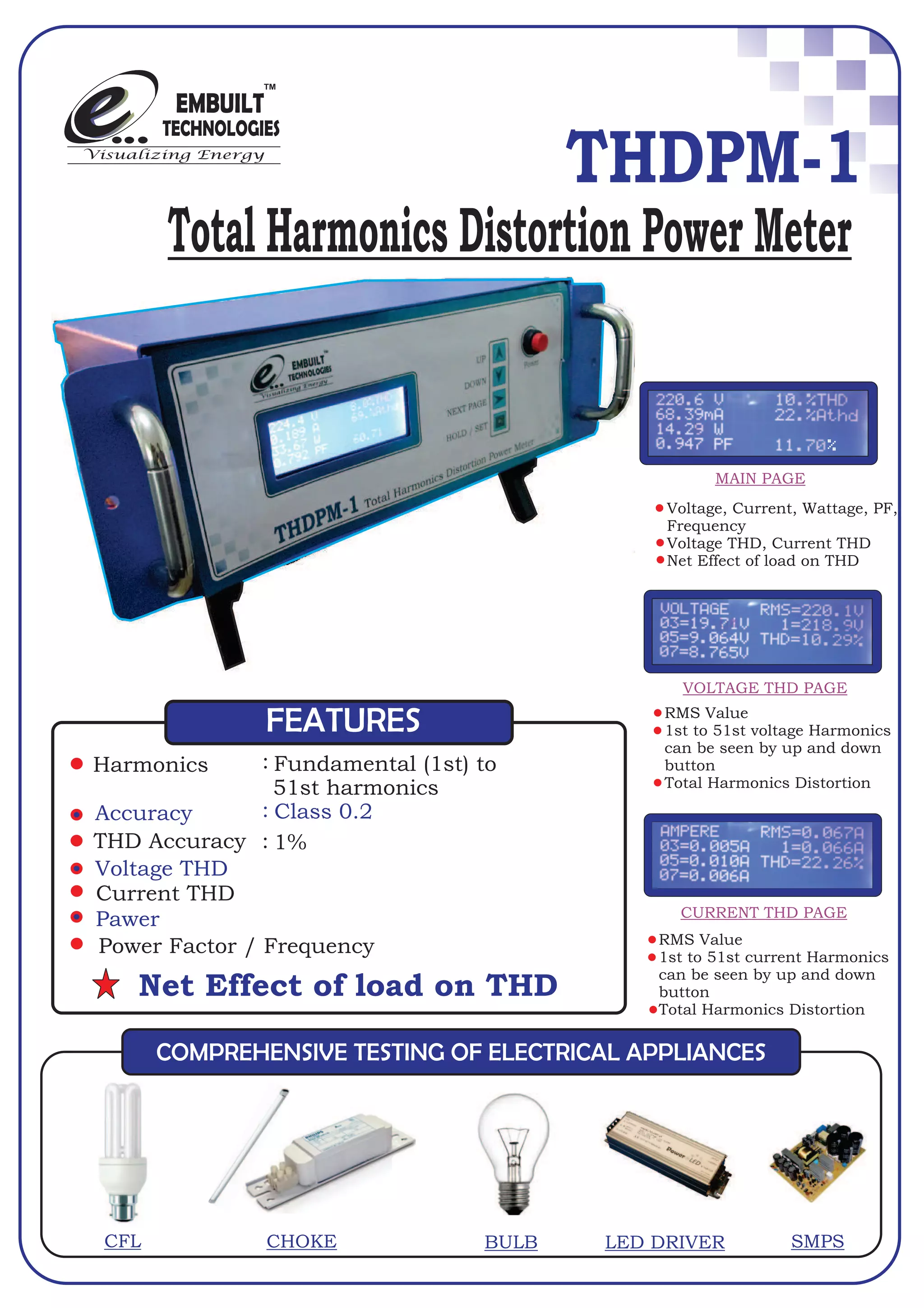 TOTAL HARMONIC DISTORTION POWER METER | PDF