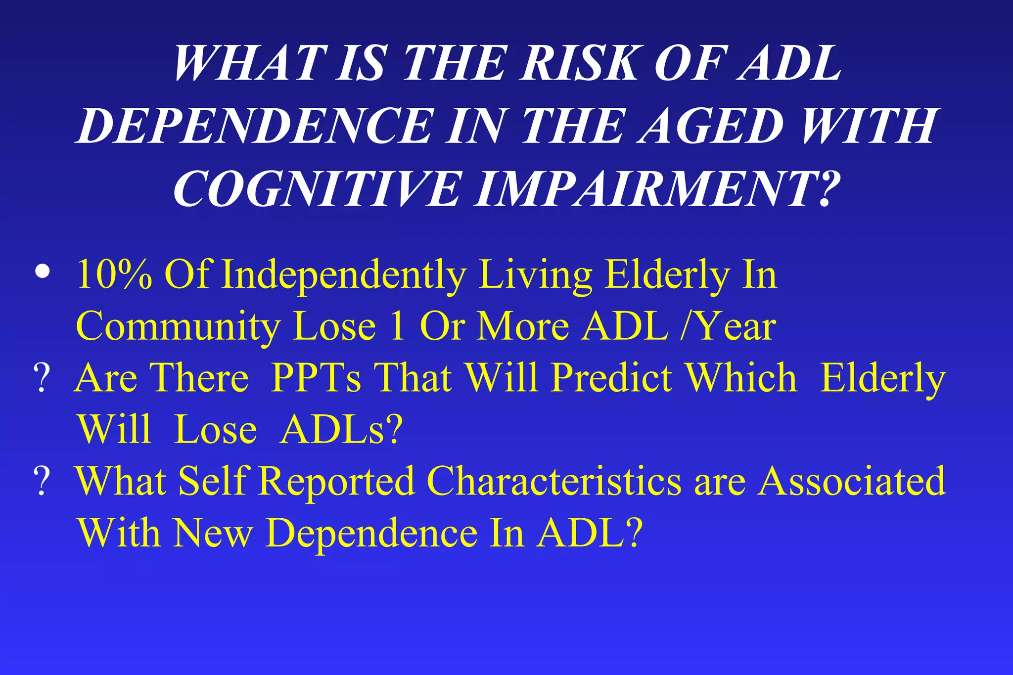 The 10 Min Geriatric Assessment | PPT