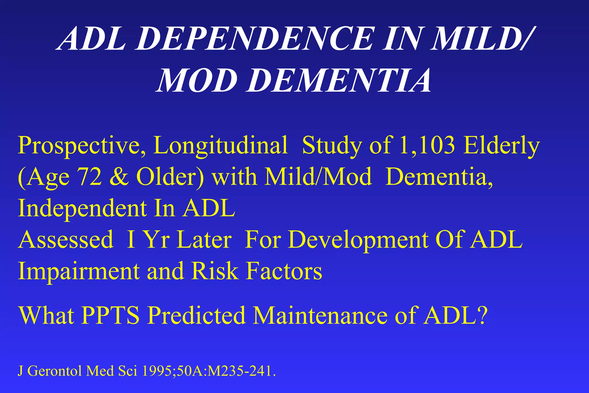 The 10 Min Geriatric Assessment | PPT