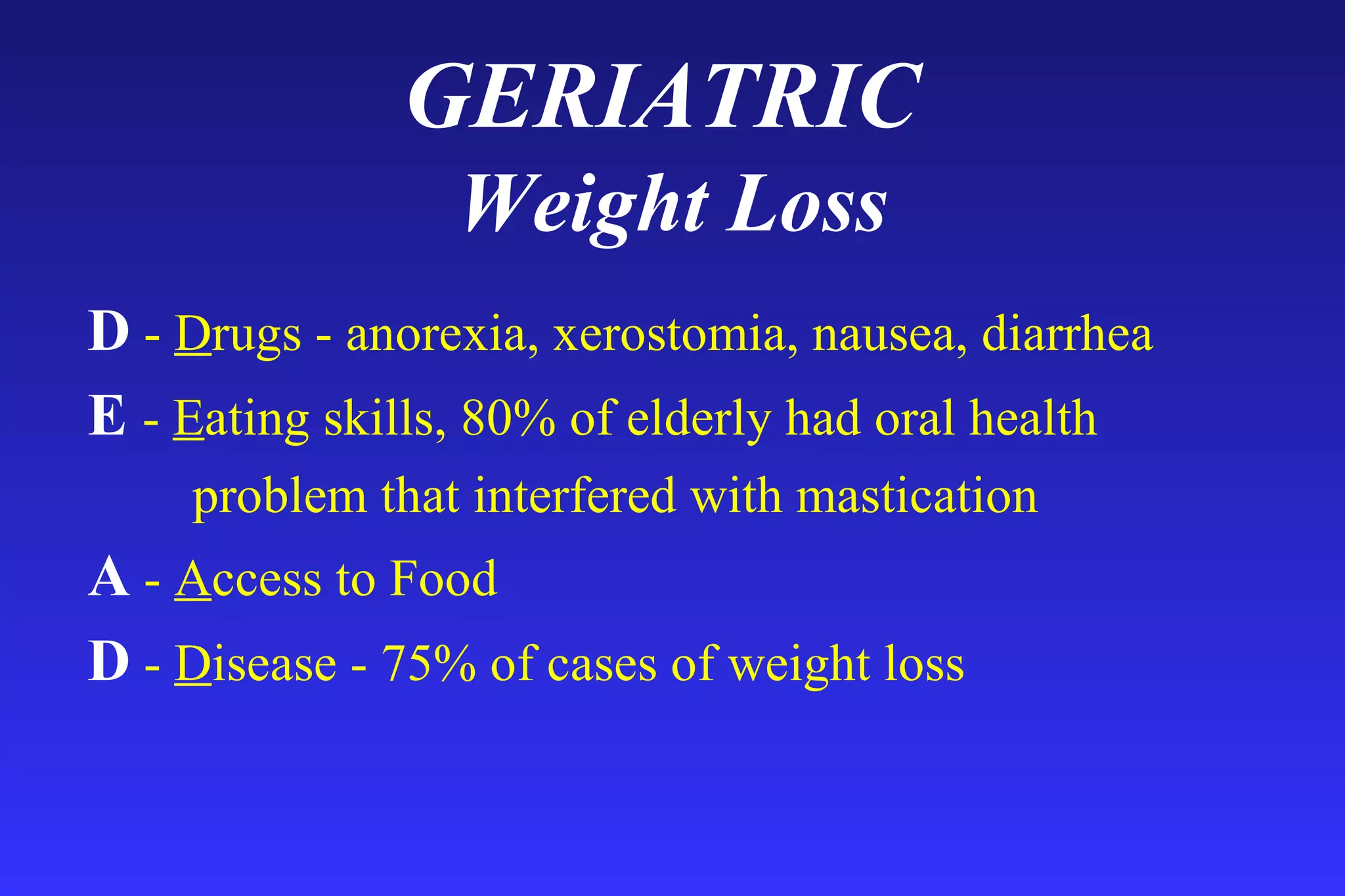The 10 Min Geriatric Assessment | PPT