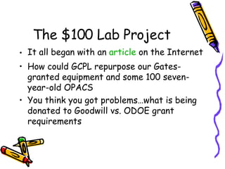 The $100 Computer Lab | PPT