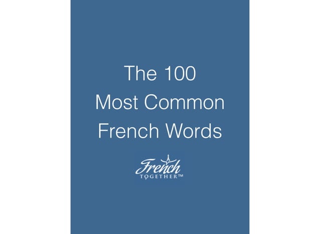 The 100-most-common-french-words-book | PDF