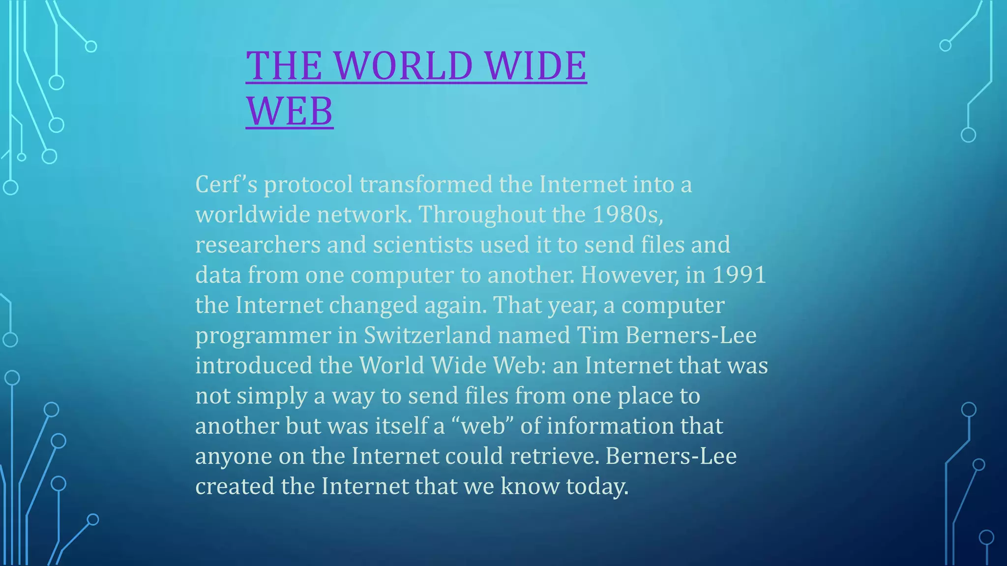 The invention of internet | PPTX