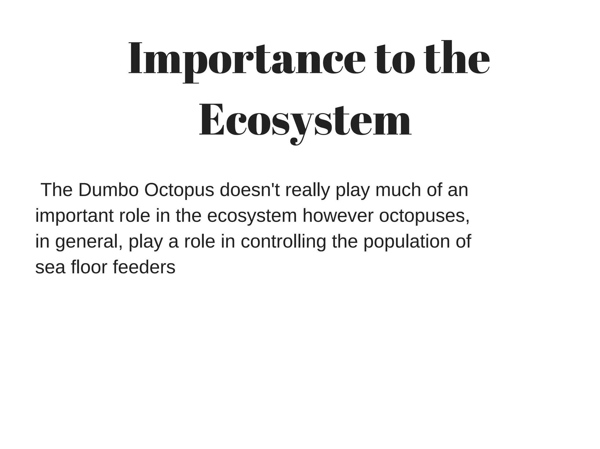 The Dumbo Octopus and Facts about it's species | PDF