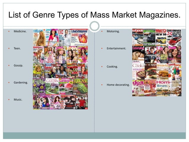 The generic conventions of magazines. | PPT
