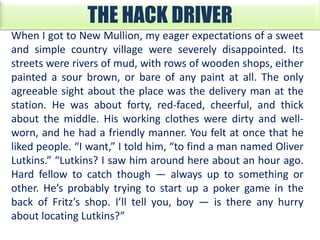 The hack driver | PPTX