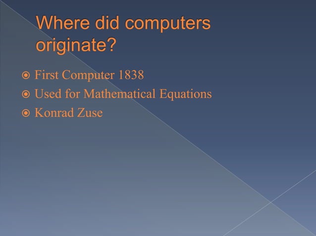 The history of computers | PPT