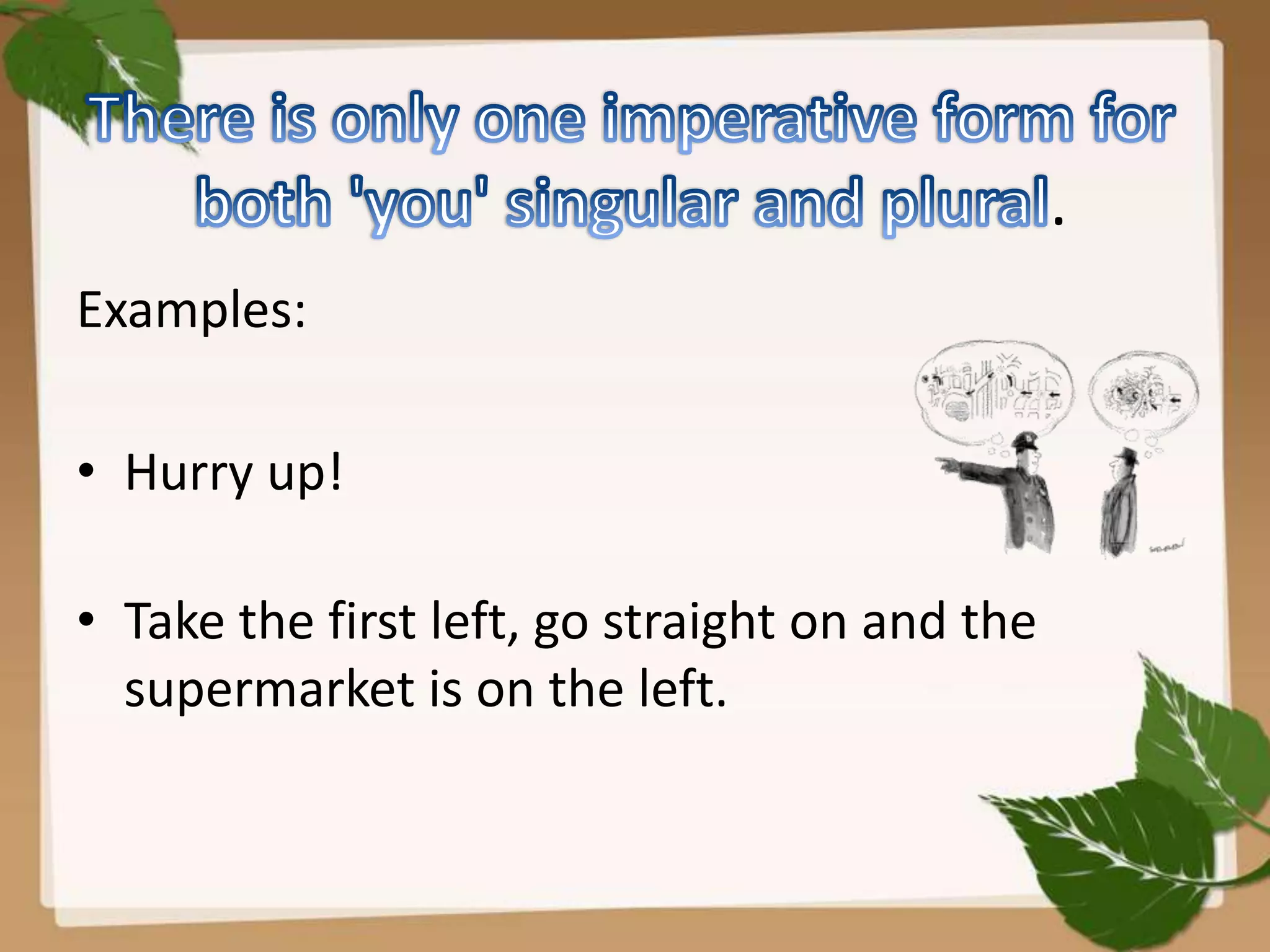 The imperative | PPTX