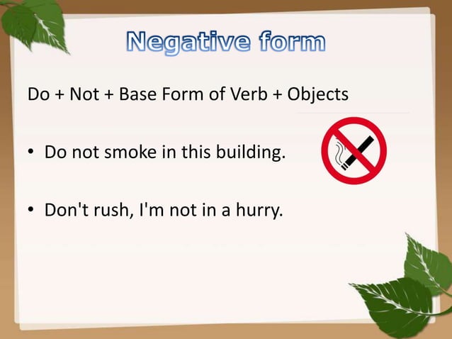 The imperative | PPTX