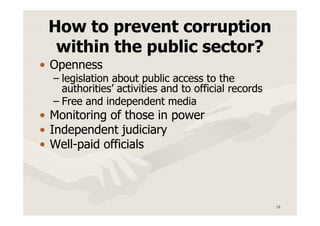 The National Anti-Corruption Unit (NACU) | PDF