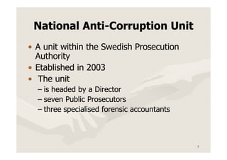 The National Anti-Corruption Unit (NACU) | PDF