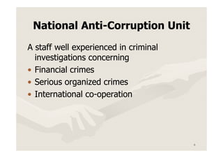 The National Anti-Corruption Unit (NACU) | PDF