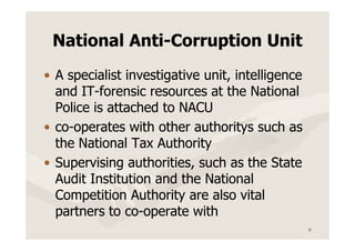 The National Anti-Corruption Unit (NACU) | PDF