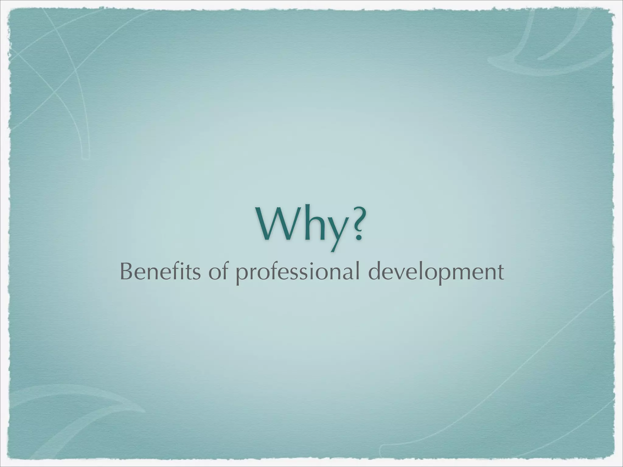 The Professional Development Cycle - tools and techniques to help you ...