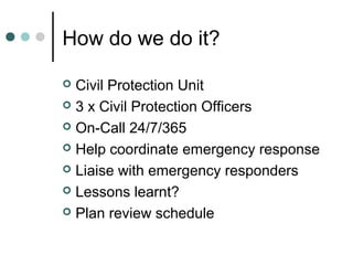 The role of local government in emergency response 090107 | PPT