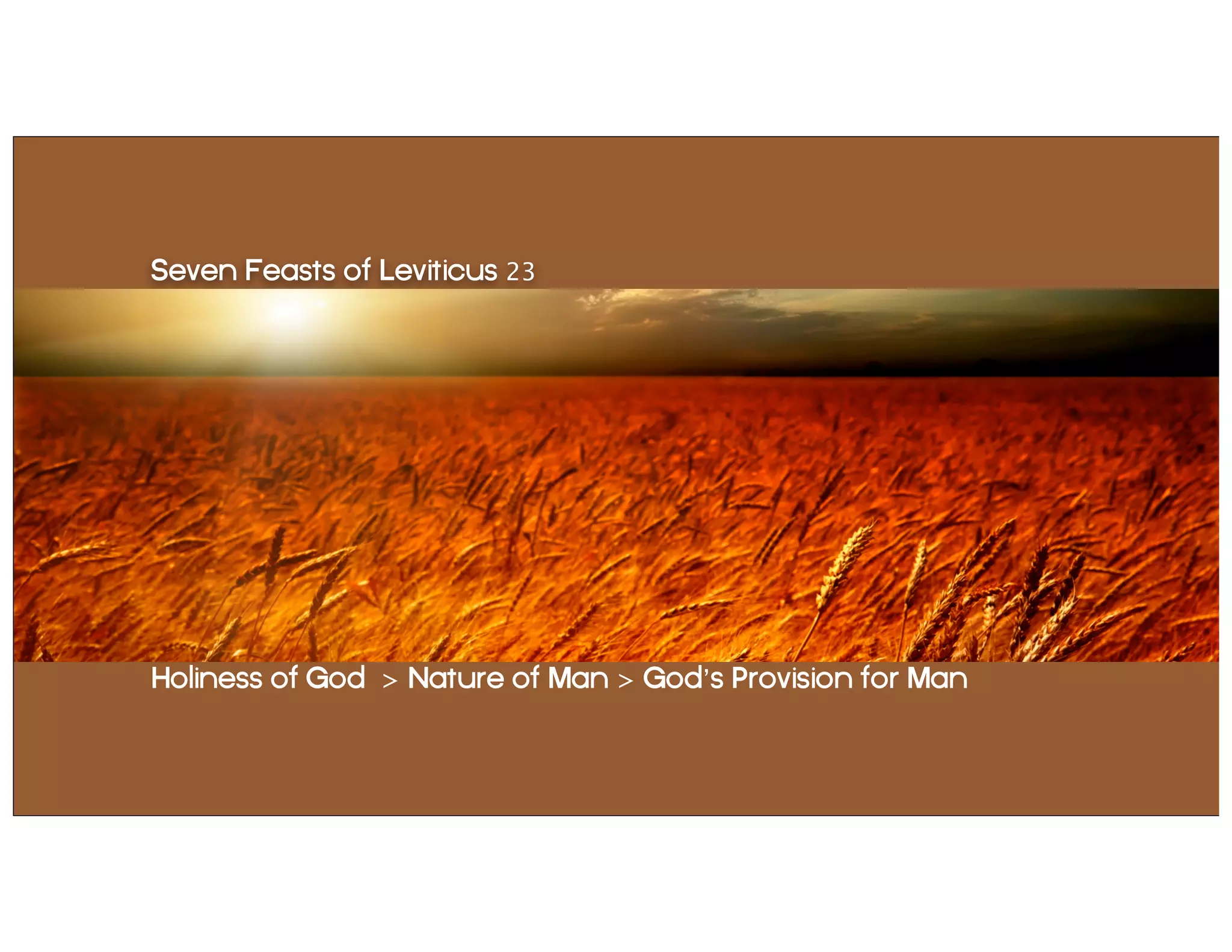 The Seven Feasts of Israel | PDF