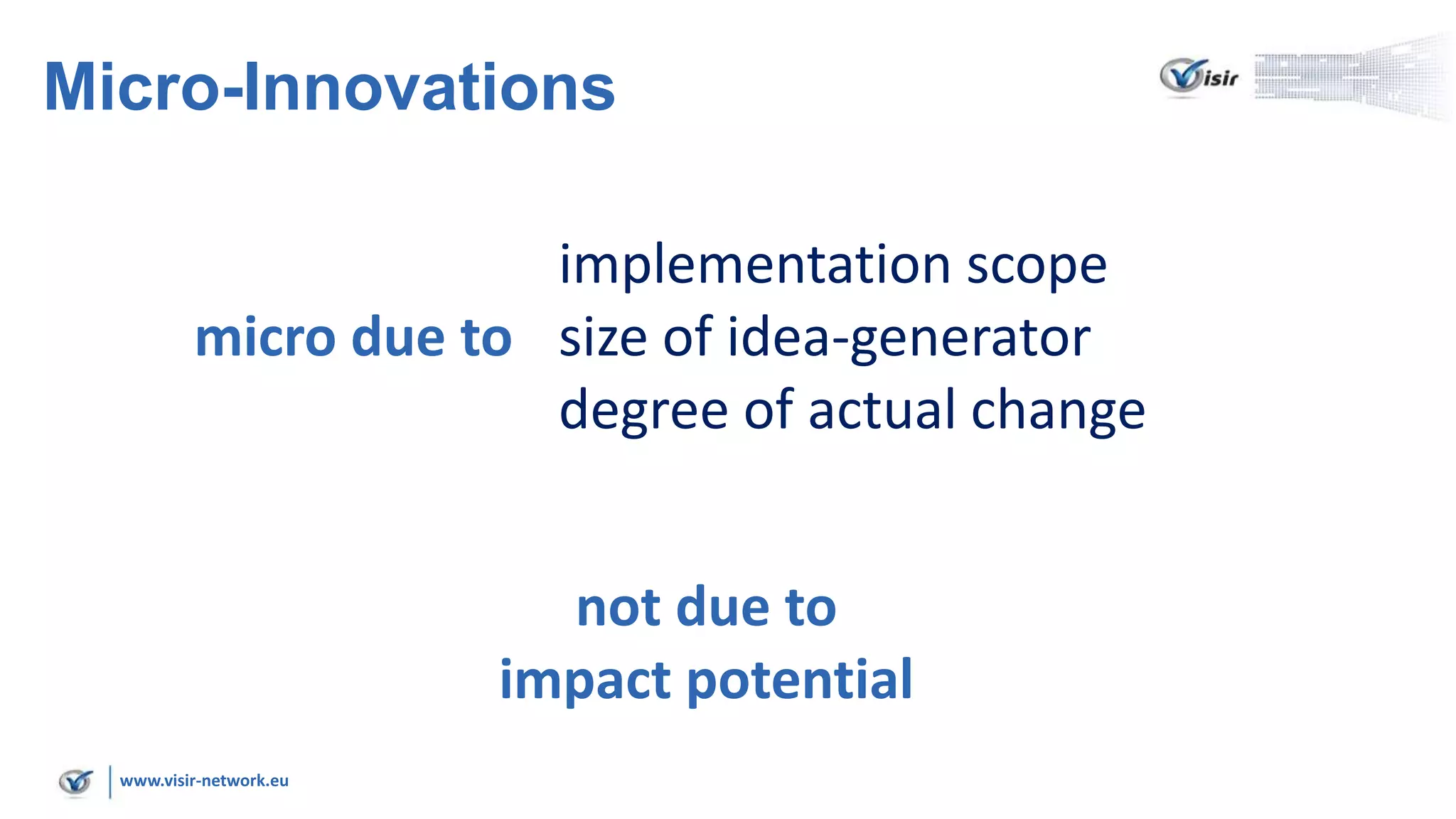 Small ideas: Big impact. 20 e-learning micro-innovations from around ...