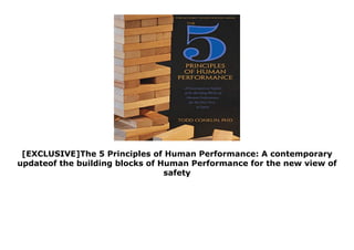 [EXCLUSIVE]The 5 Principles of Human Performance: A contemporary ...