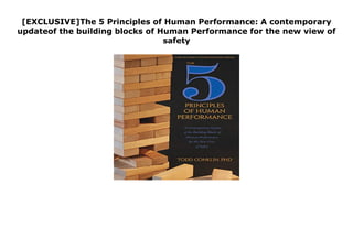 [EXCLUSIVE]The 5 Principles of Human Performance: A contemporary ...