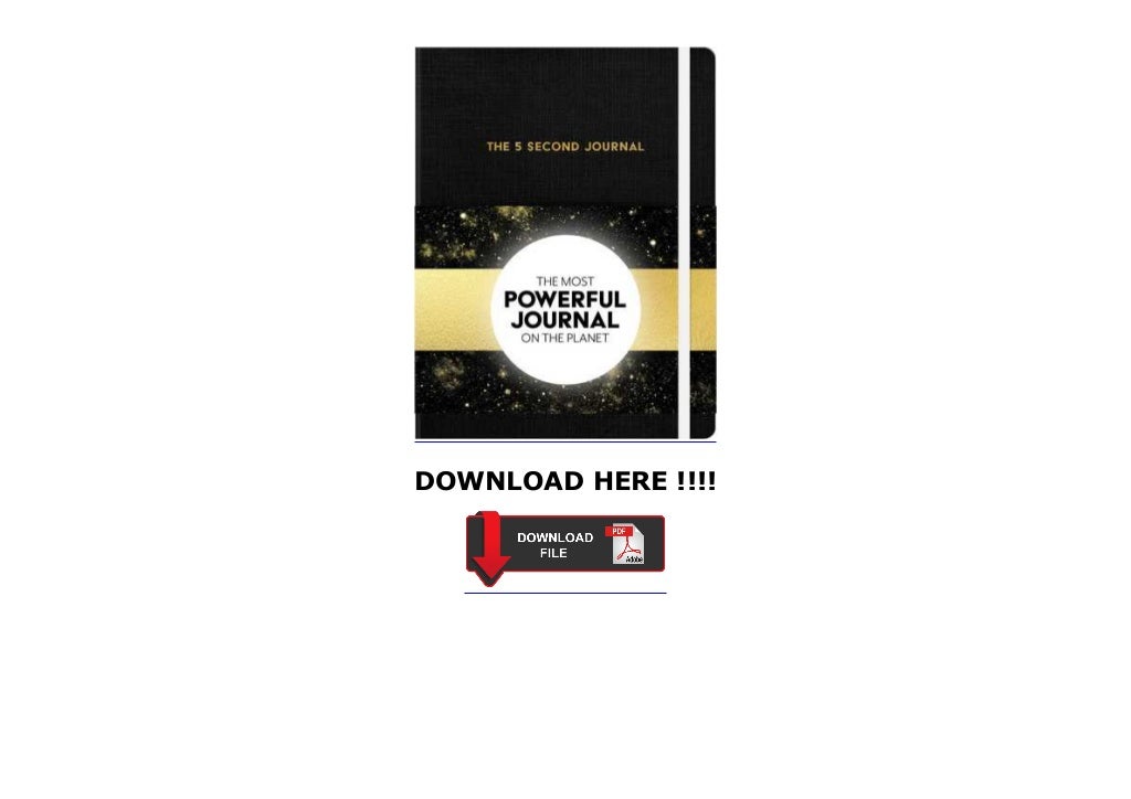 Buy Books The 5 Second Journal The Best Daily Journal And Fastest W buy-books-the-5-second-journal-the-best-daily-journal-and-fastest-w