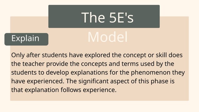 THE-5ES-MODEL.pptx hahahahahhahahhaahhahah | PPTX