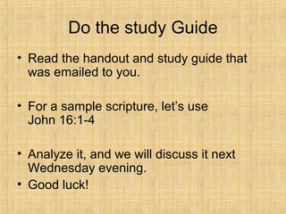 The 7 steps to understanding the Bible | PPT