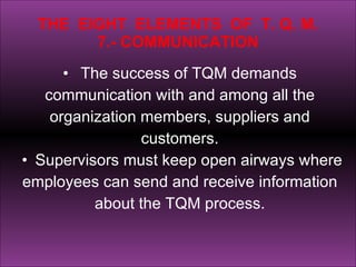 The 8 Elements Of Tqm | PPS