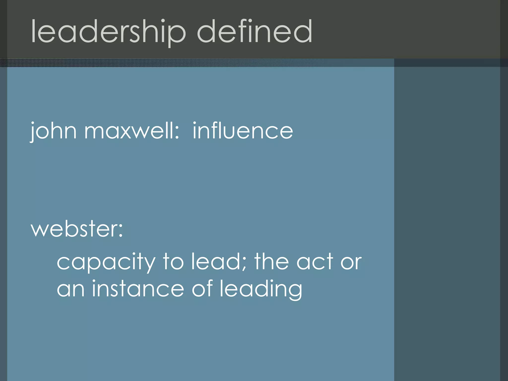 The ABC’s of Raising a Leader | PPT