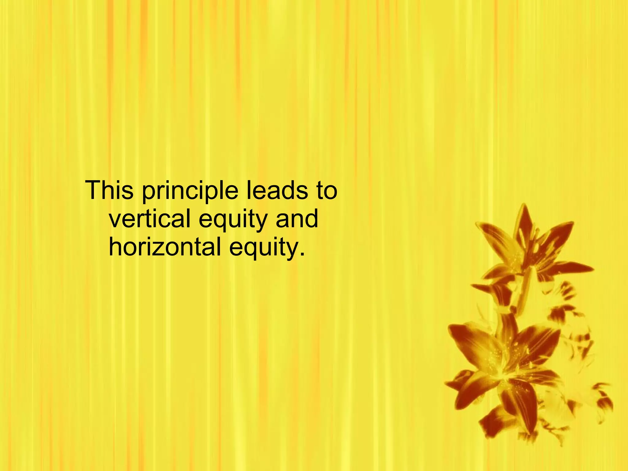The Ability To Pay Principle | PPT