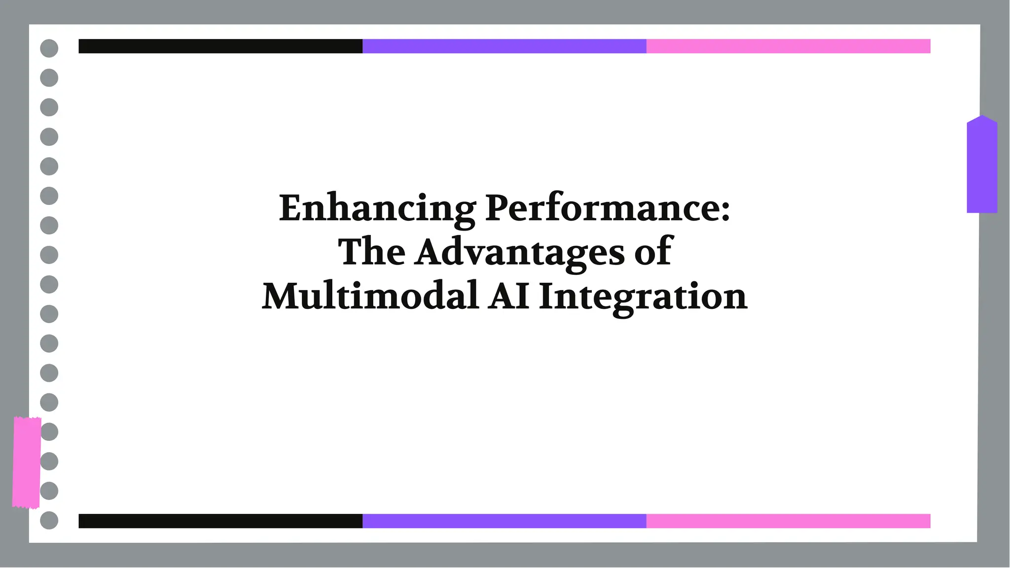 Enhancing Performance: The Advantages of Multimodal AI Integration ...