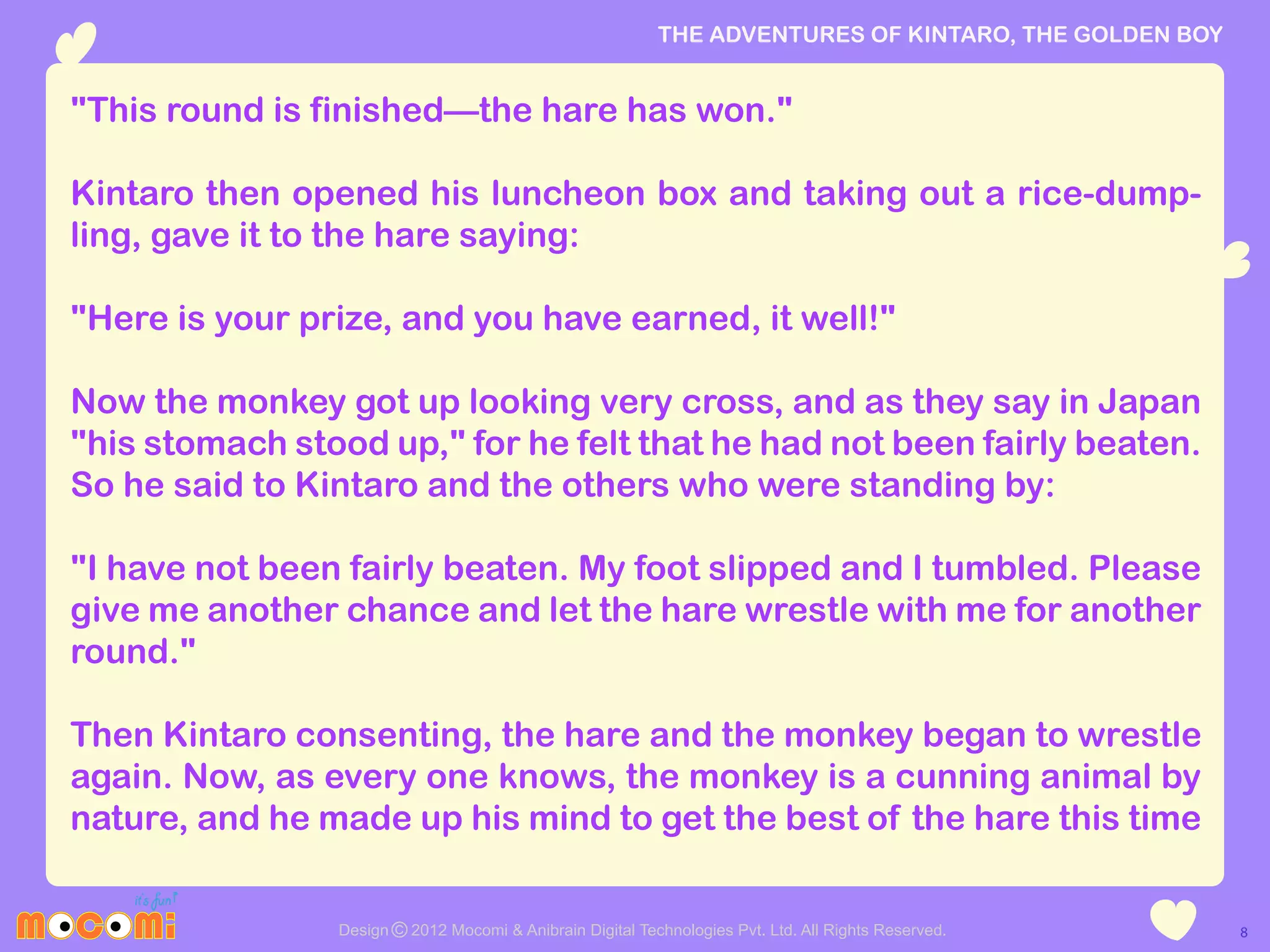 The Adventure Of Kintaro The Golden Boy - Japanese Fairy Tale - Mocomi.com