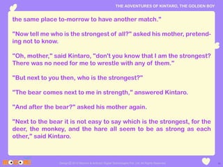 The Adventure Of Kintaro The Golden Boy - Japanese Fairy Tale - Mocomi.com
