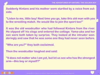 The Adventure Of Kintaro The Golden Boy - Japanese Fairy Tale - Mocomi.com