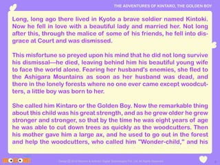 The Adventure Of Kintaro The Golden Boy - Japanese Fairy Tale - Mocomi.com
