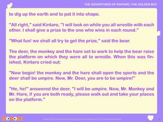 The Adventure Of Kintaro The Golden Boy - Japanese Fairy Tale - Mocomi.com