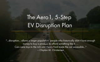 The Aero1, Automobile Industry Disruption Plan | PPT